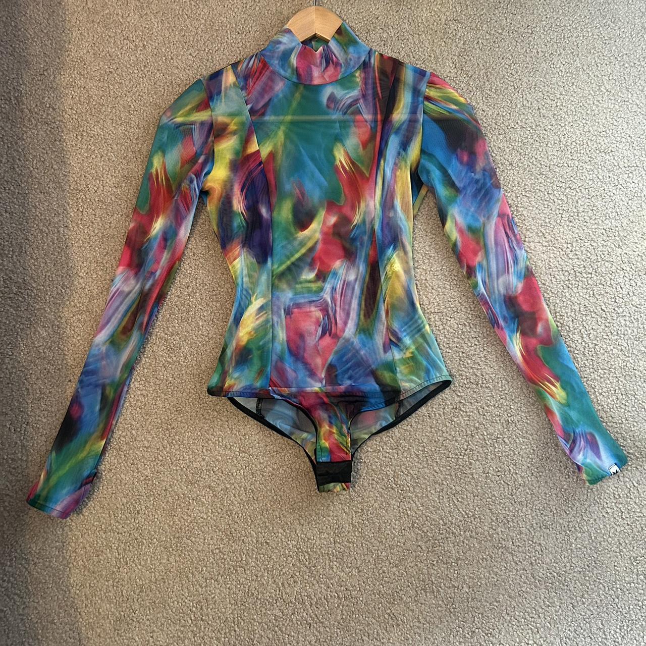 Super cute Badinka Rave Bodysuit #Rave #colorful... - Depop