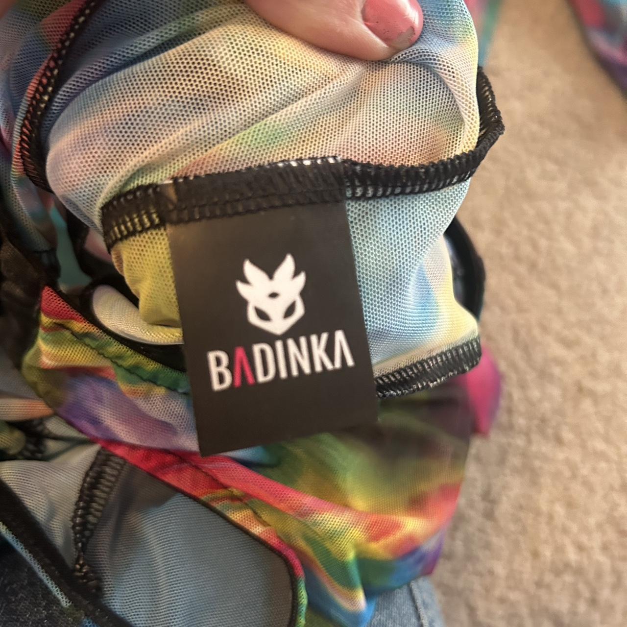 Super cute Badinka Rave Bodysuit #Rave #colorful... - Depop