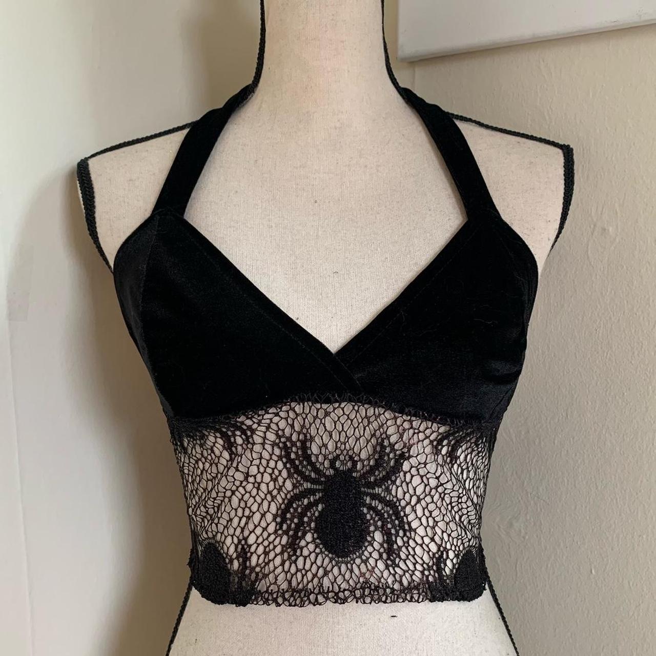 Spider top made by me! Fits cup size A/B with... - Depop