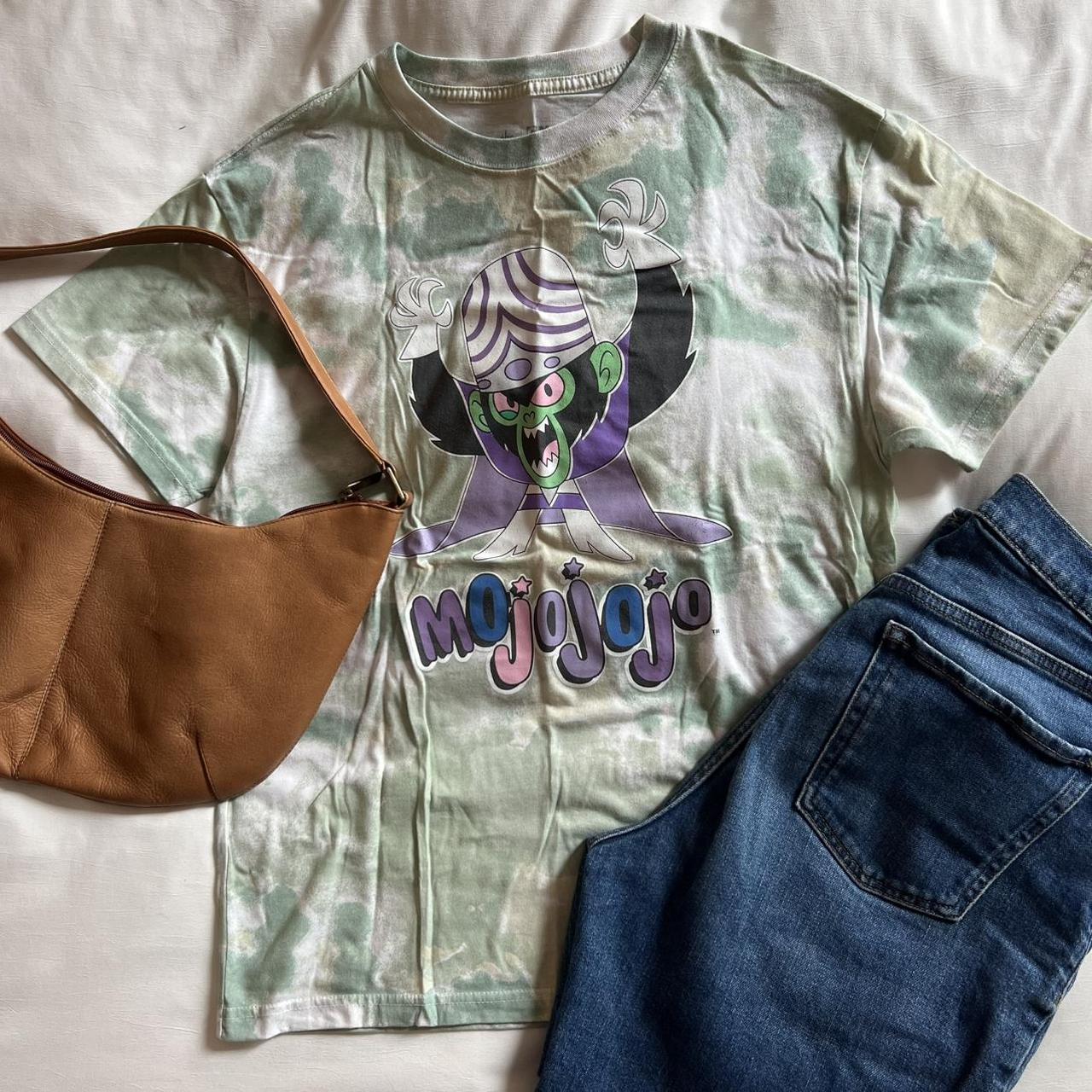 Tie dye Mojojojo (power puff girls) graphic tee,... | Depop