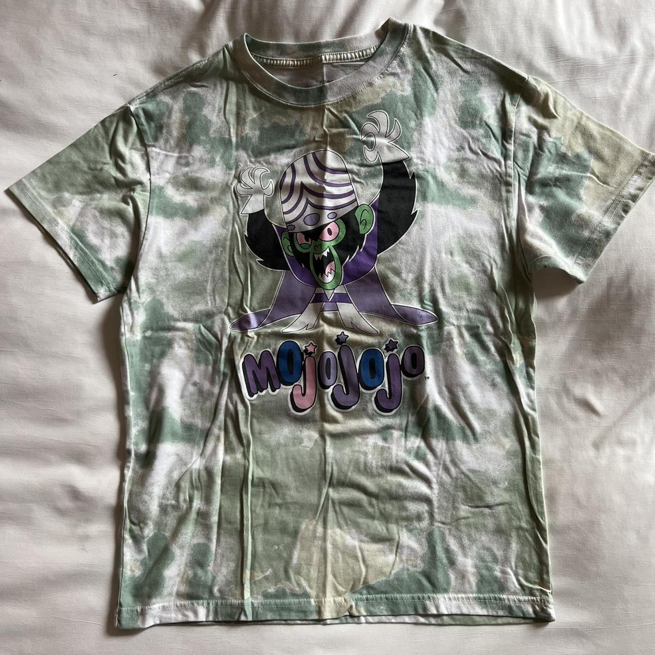 Tie dye Mojojojo (power puff girls) graphic tee,... | Depop