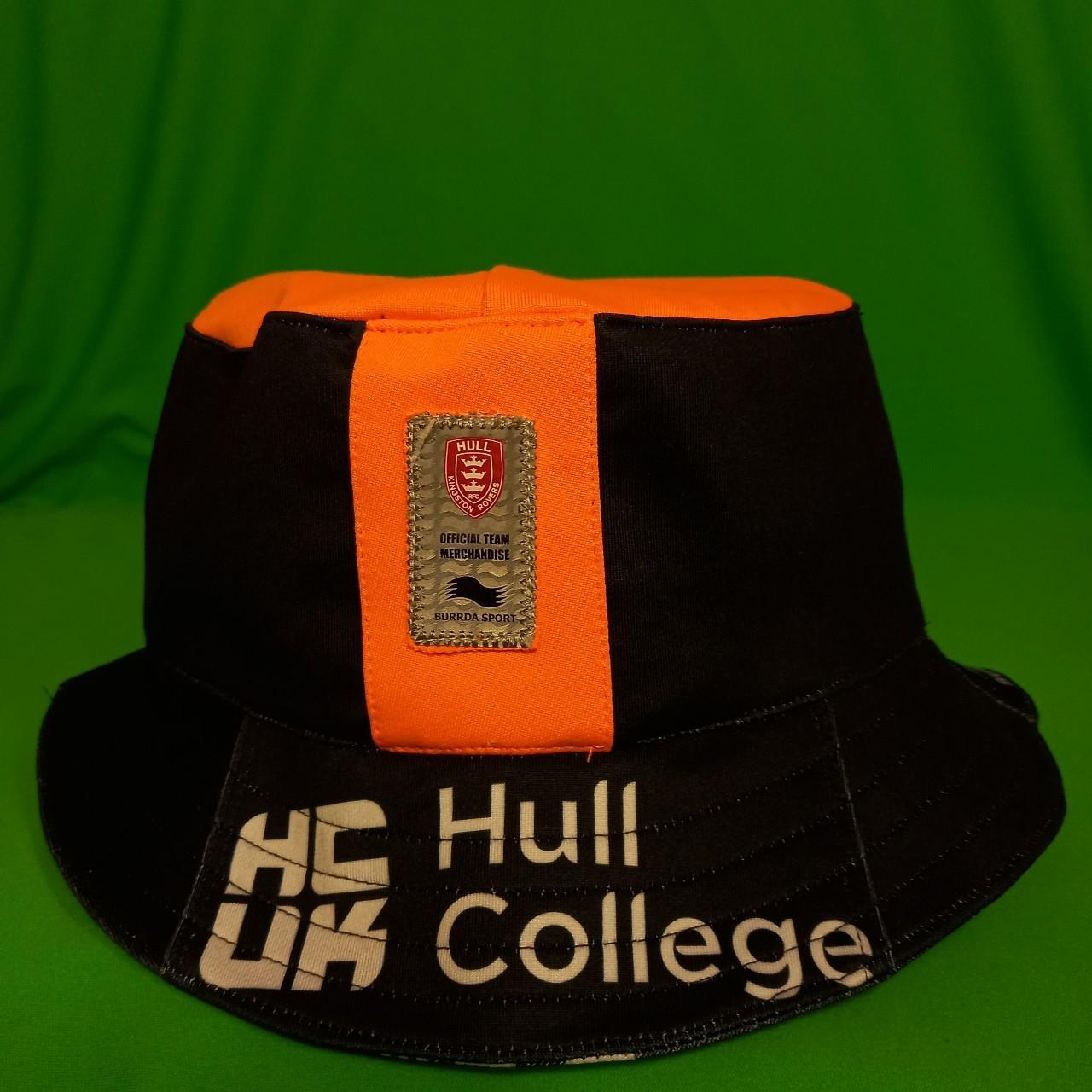 Upcycled Hull KR Rugby League Bucket Hat, reworked... - Depop
