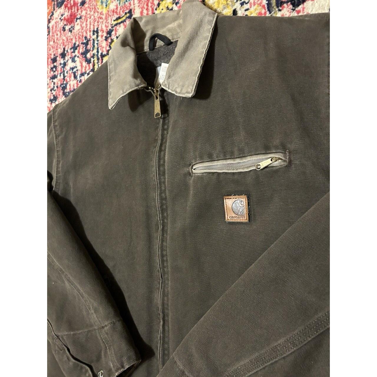 Vintage Carhartt J97 TMB Timber Sandstone Detroit... - Depop