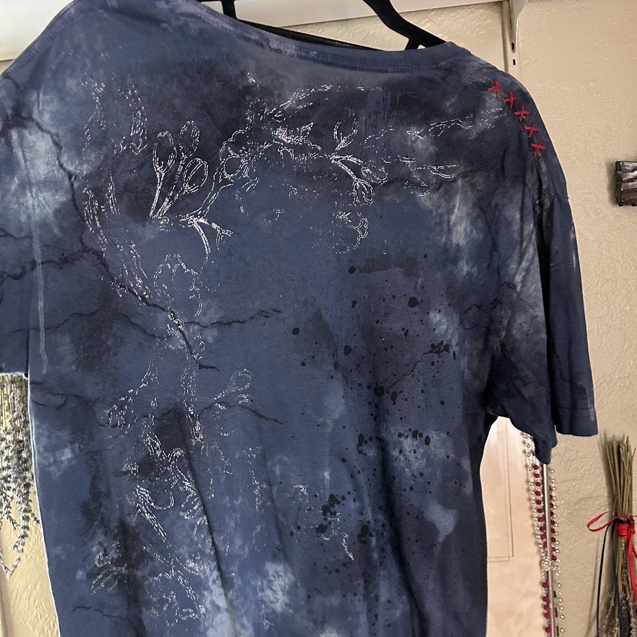 Crazy Rare vintage Affliction Bamboo Red stitching... - Depop