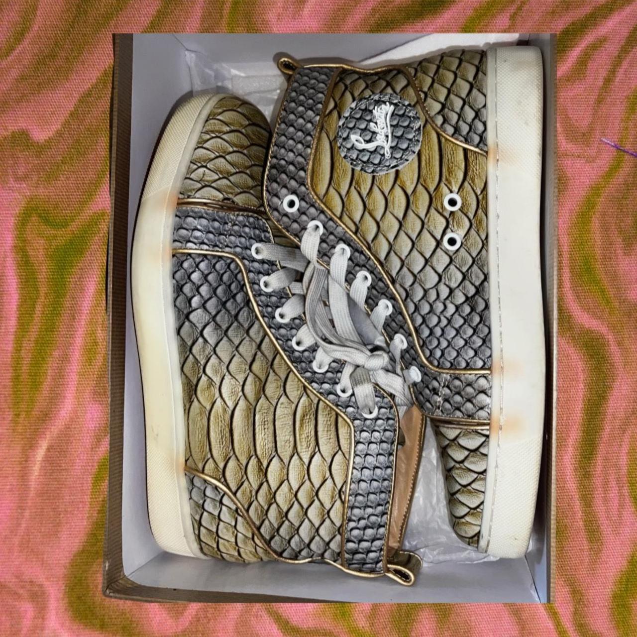 Christian Louboutin Snake Skin Men Shoes Size... - Depop