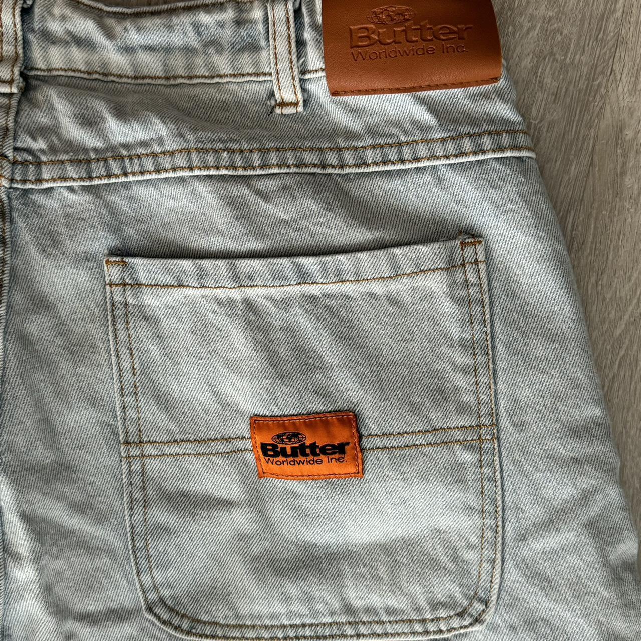 Butter goods, baggiest jeans, like new - Depop
