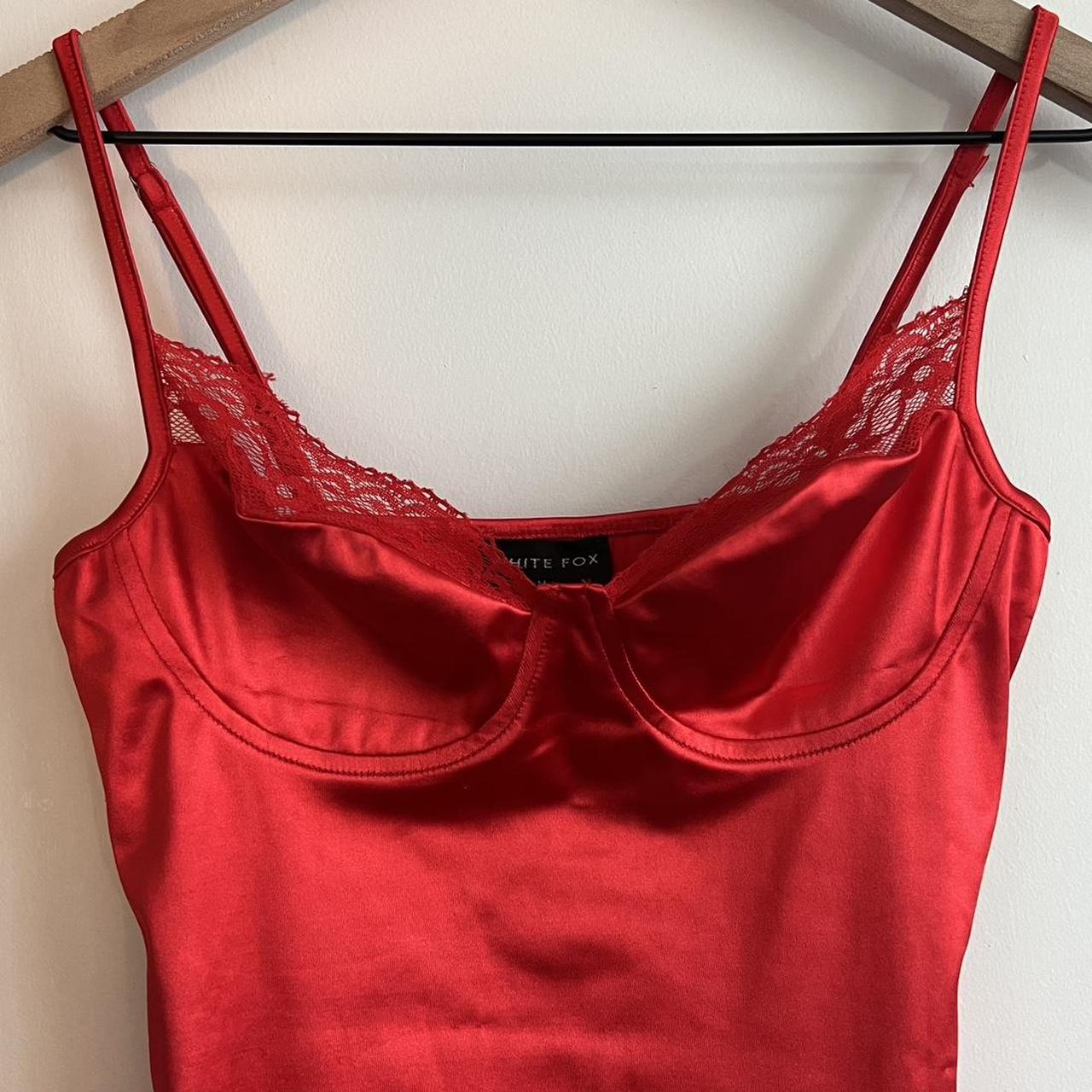 White fox red slip dress Size M $35 - Depop