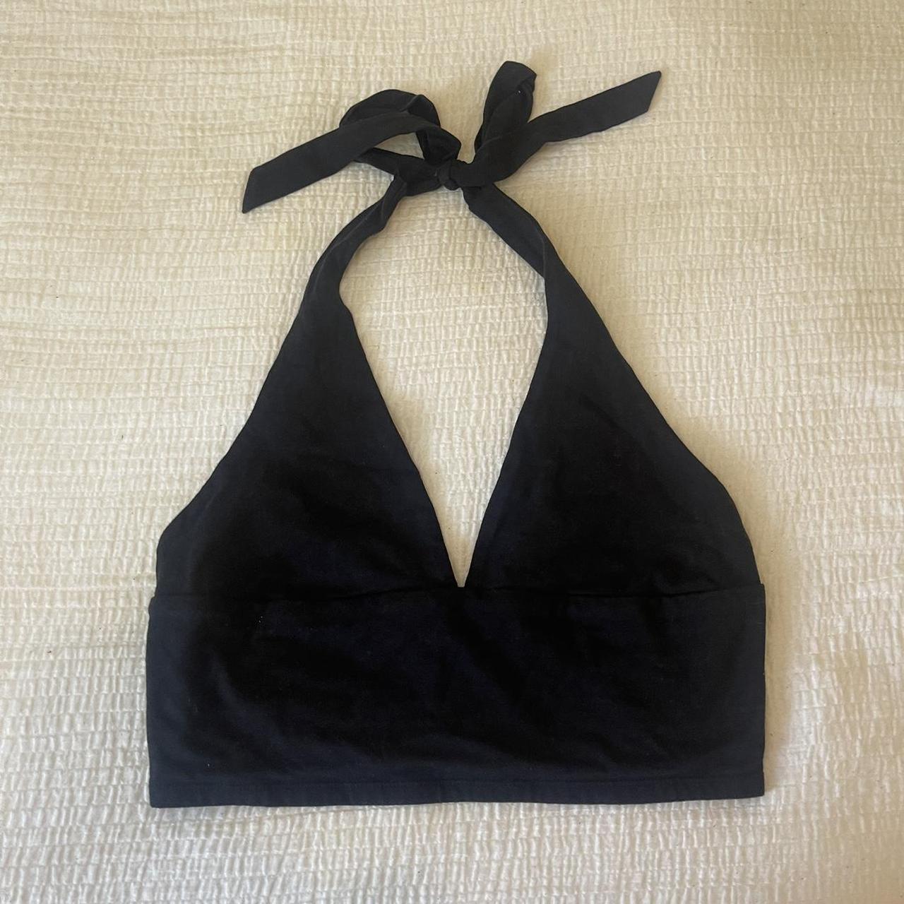 Garage black halter top, super thick cotton so you... - Depop