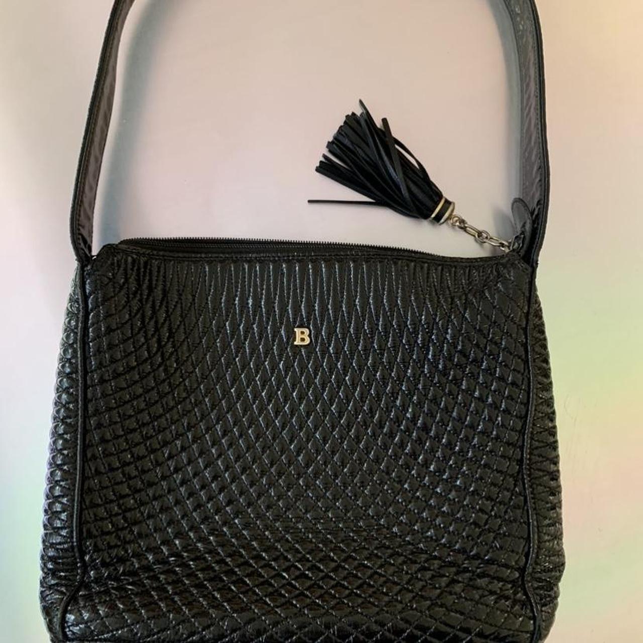 Authentic Bally quilted handbag in patent leather... - Depop