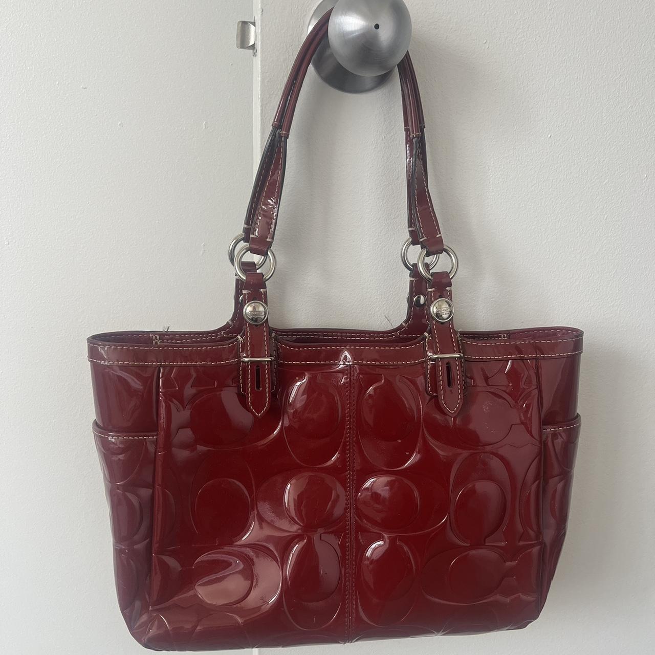 Authentic red coach bag, I purchased this from an... - Depop