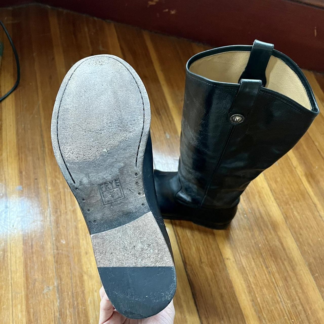 genuine FRYE black leather boots 🧨 I’m so sad these... - Depop