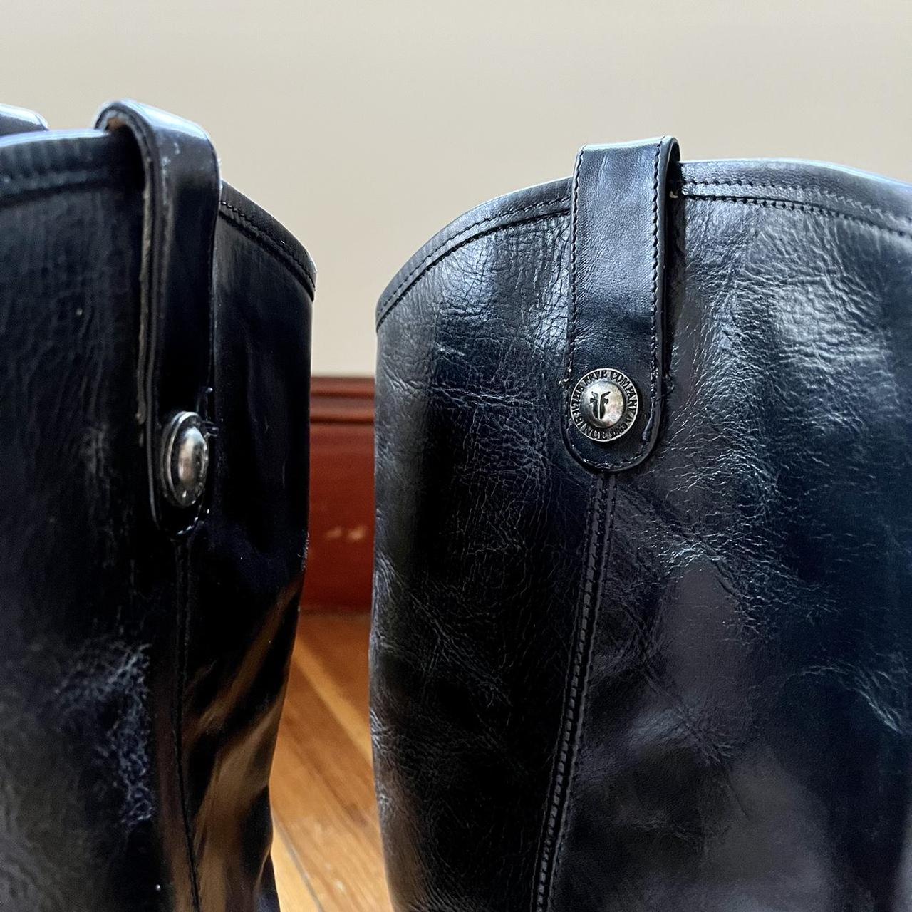 genuine FRYE black leather boots 🧨 I’m so sad these... - Depop