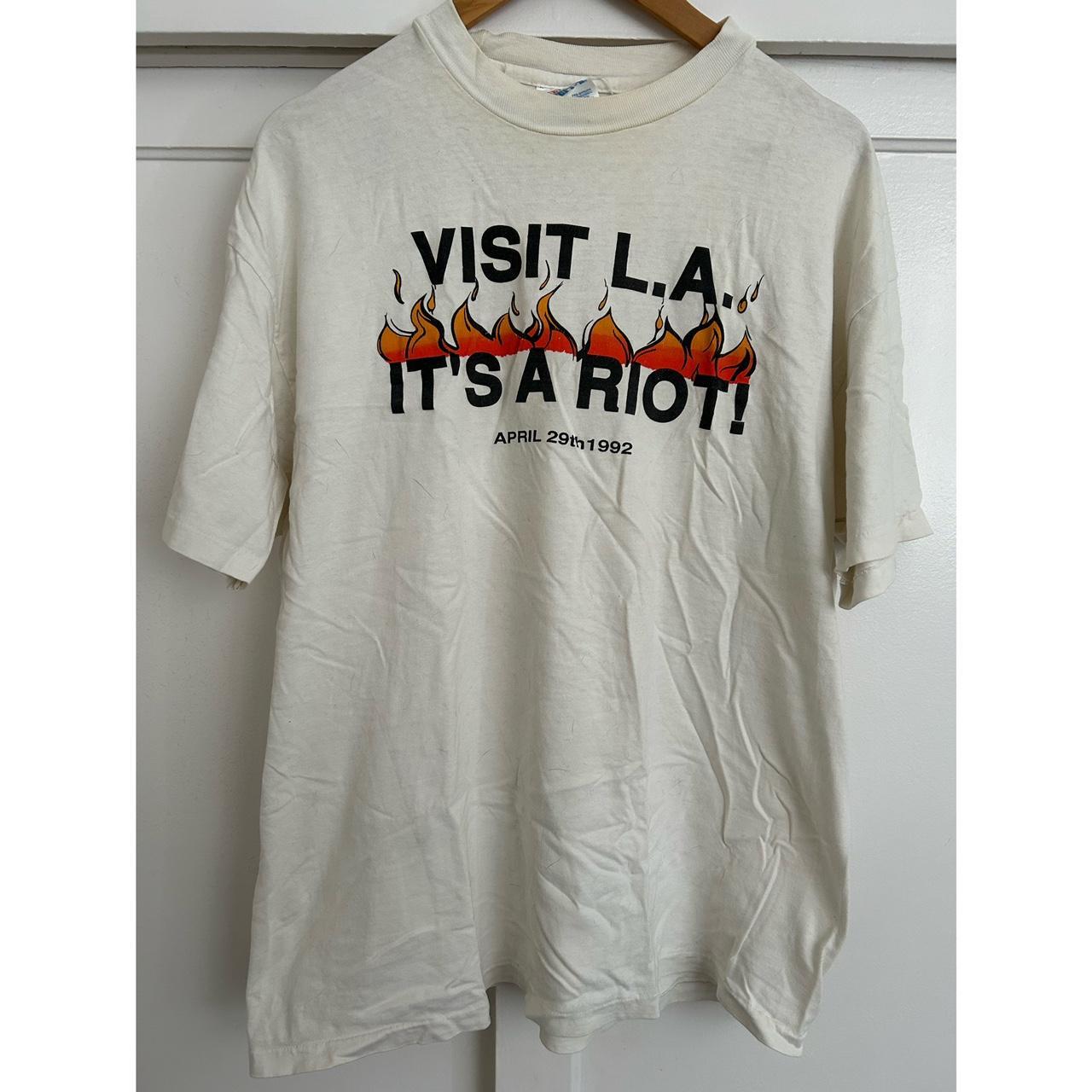 Vintage rare 1992 LA riots shirt Look at pictures... - Depop