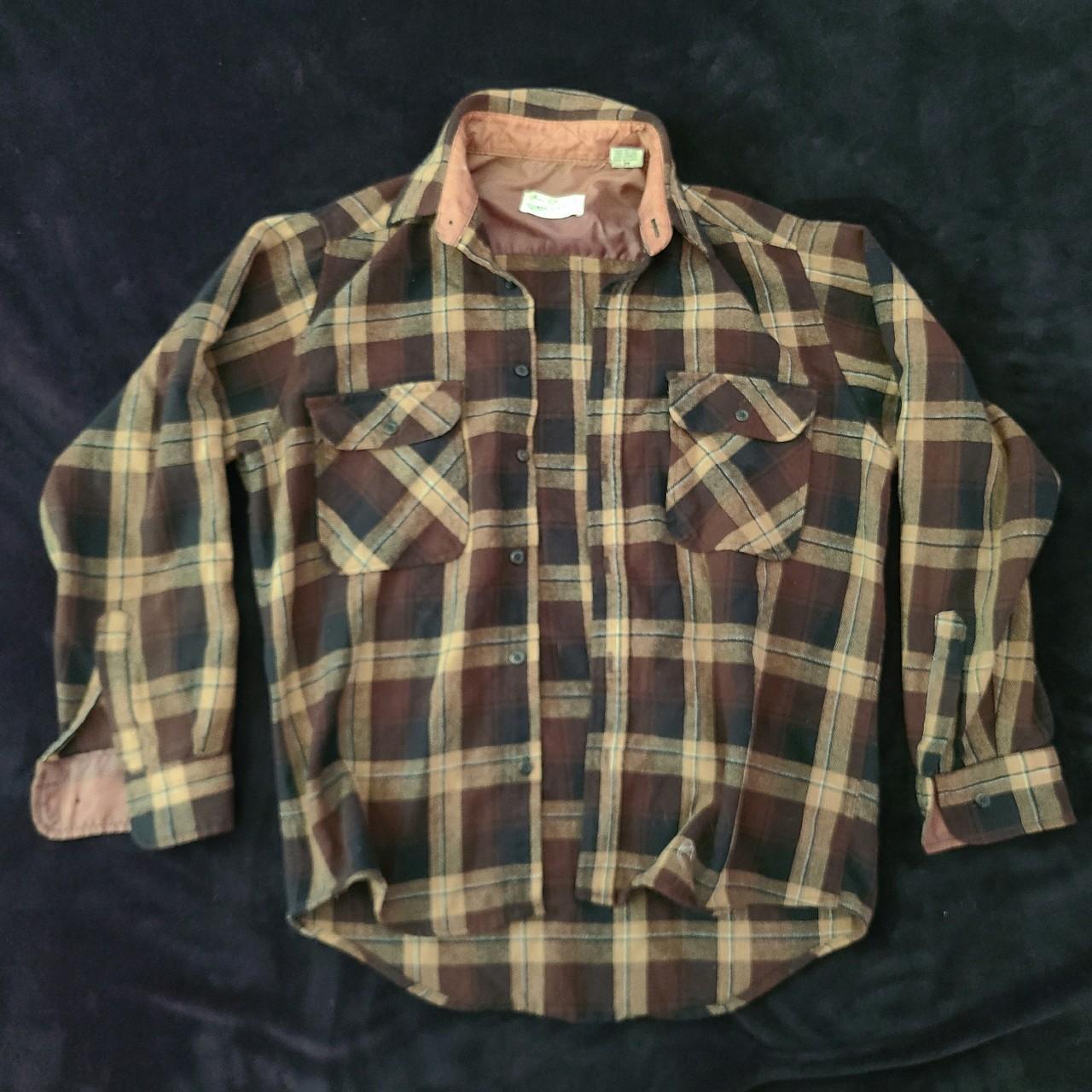 Sears Men's Black and Brown Shirt | Depop