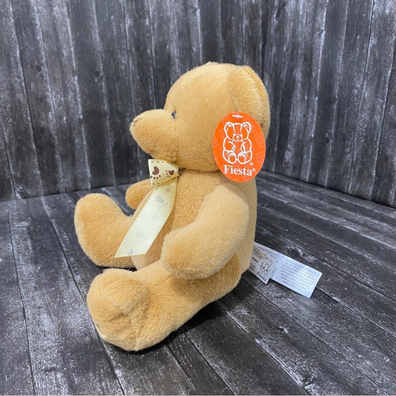 Fiesta NWT Stuffed Animal Bear Patch Head Foot Paw... - Depop