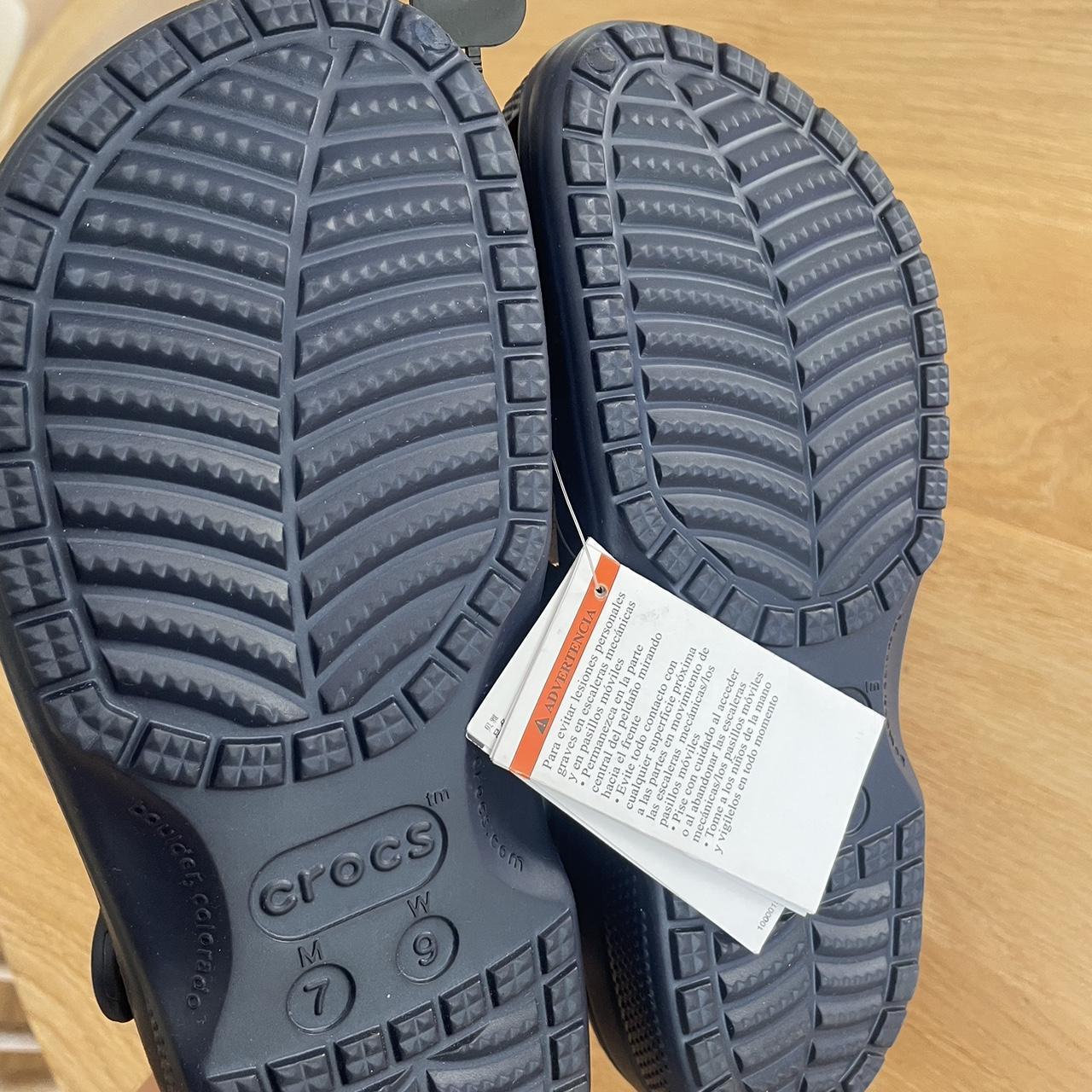Navy blue brand new crocs with tags on! Men’s size... - Depop