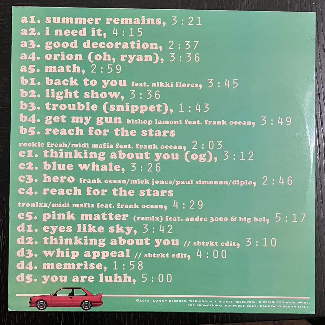 SUPER RARE FRANK OCEAN VINYL!!!! Unreleased frank... - Depop