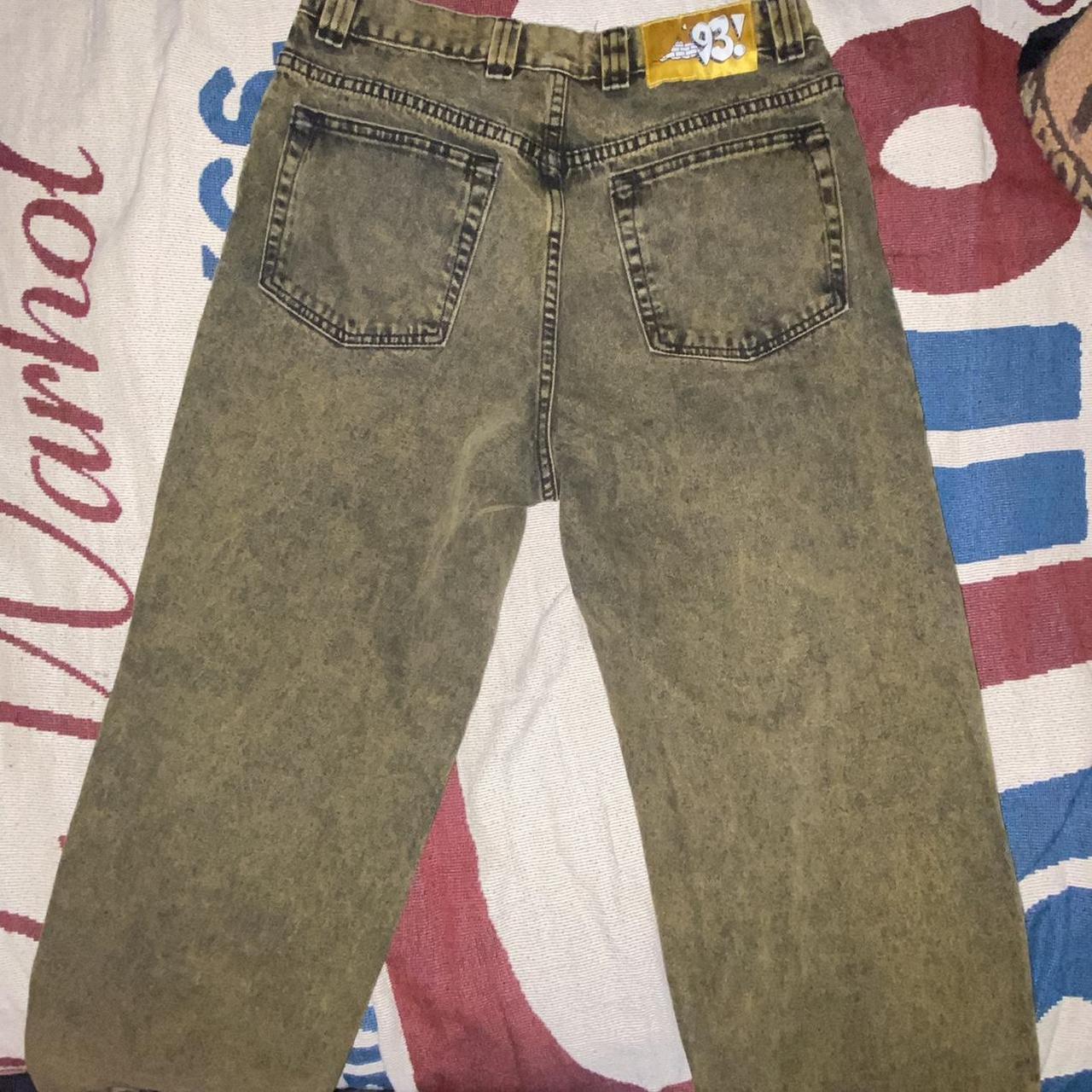 polar 93 orange denim jeans great condition baggy... - Depop