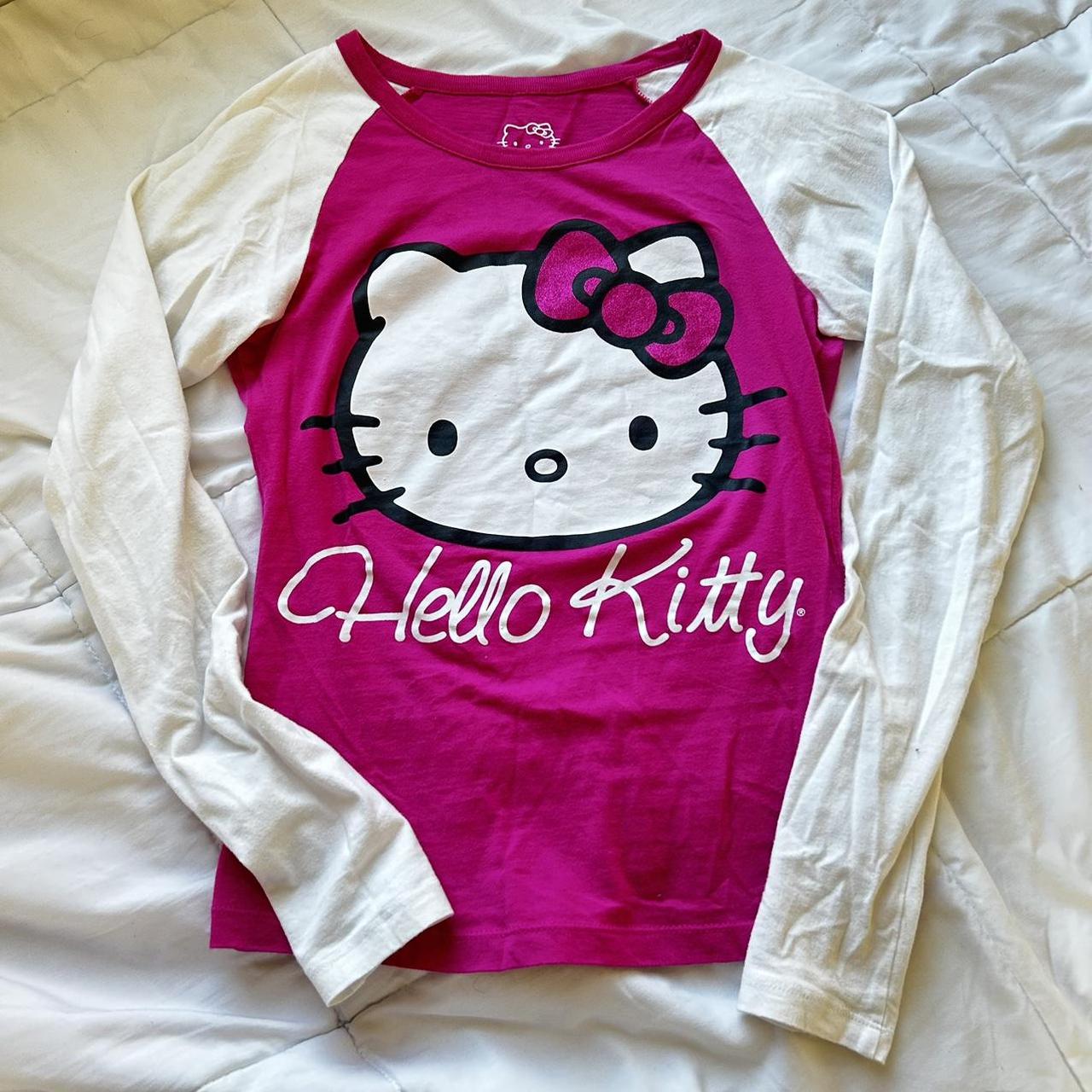 Hello Kitty long sleeve shirt - very cute and fits... - Depop