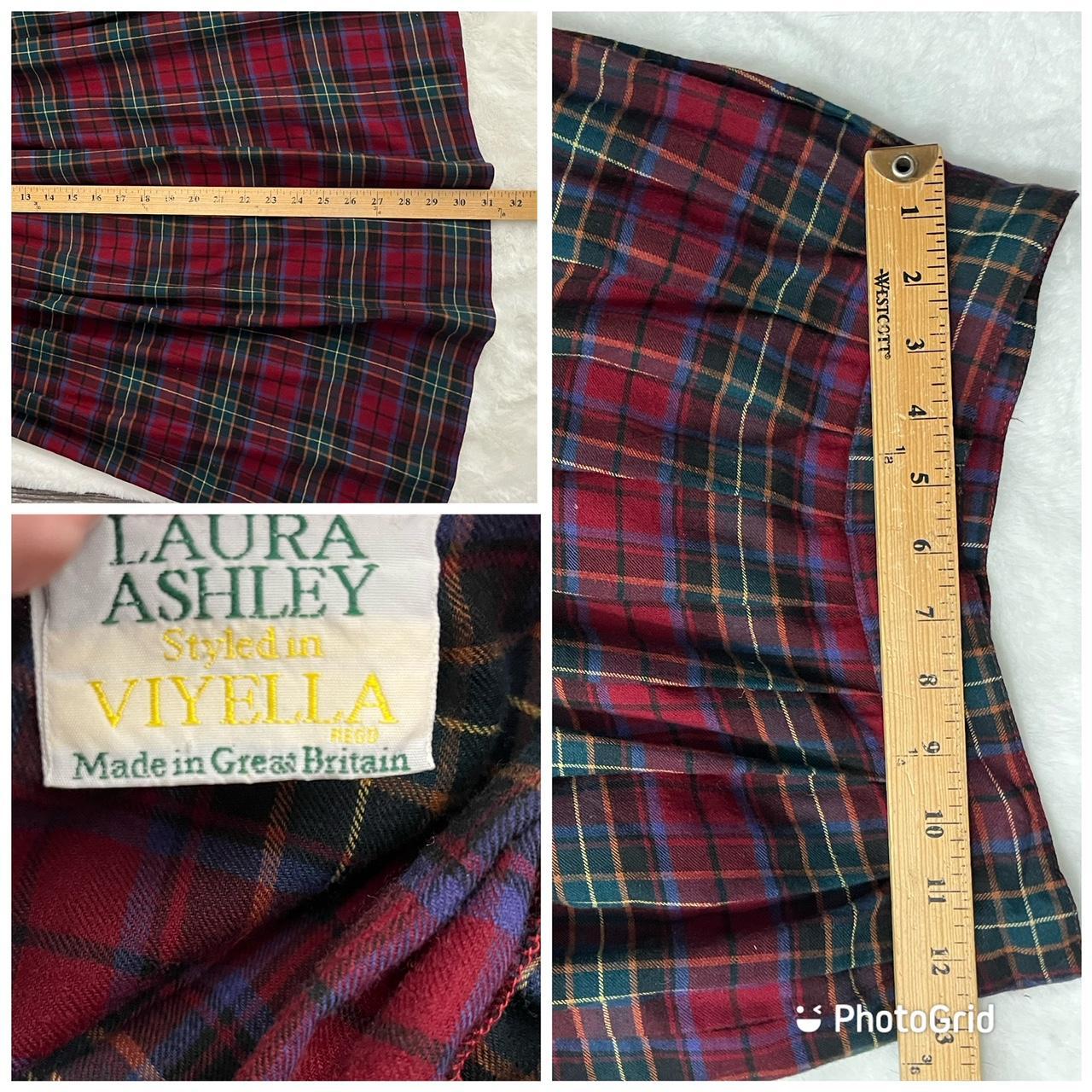 Vintage 80s Laura Ashley Plaid Wool Midi Skirt Size... - Depop Vintage 80s Laura Ashley Plaid Wool Midi Skirt Size... - Depop