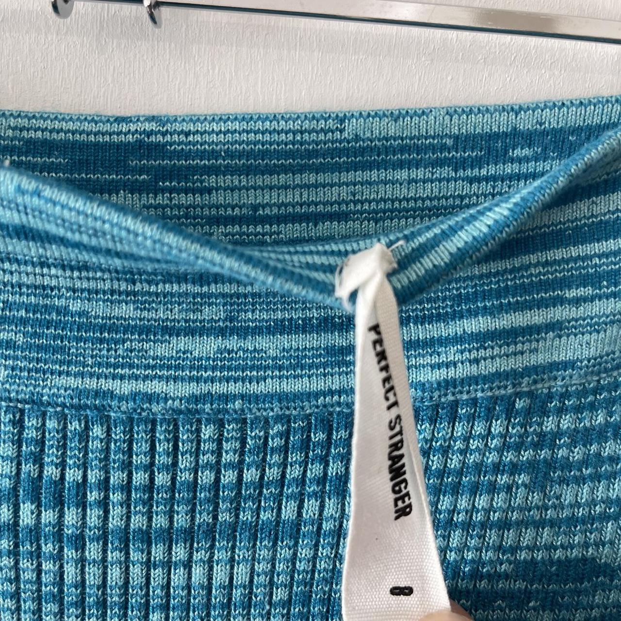 Perfect stranger blue knit set size 8 skirt size 4... - Depop