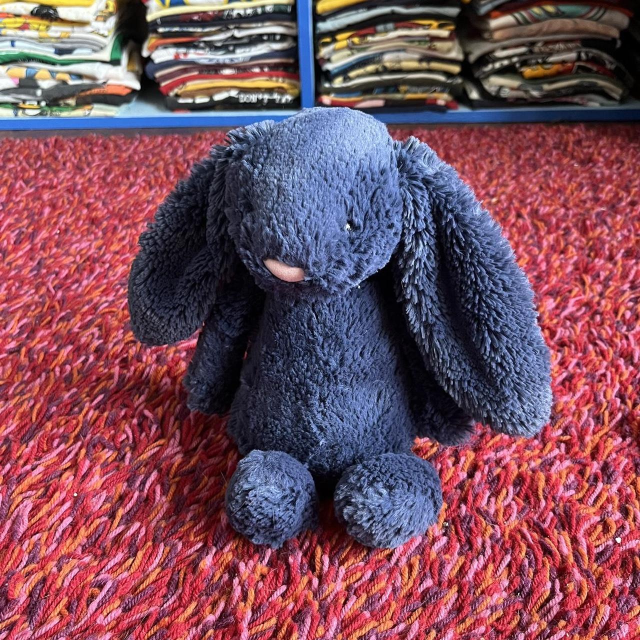 Jellycat Plush Bunny Rabbit Dark Blue 12” Stuffed... - Depop