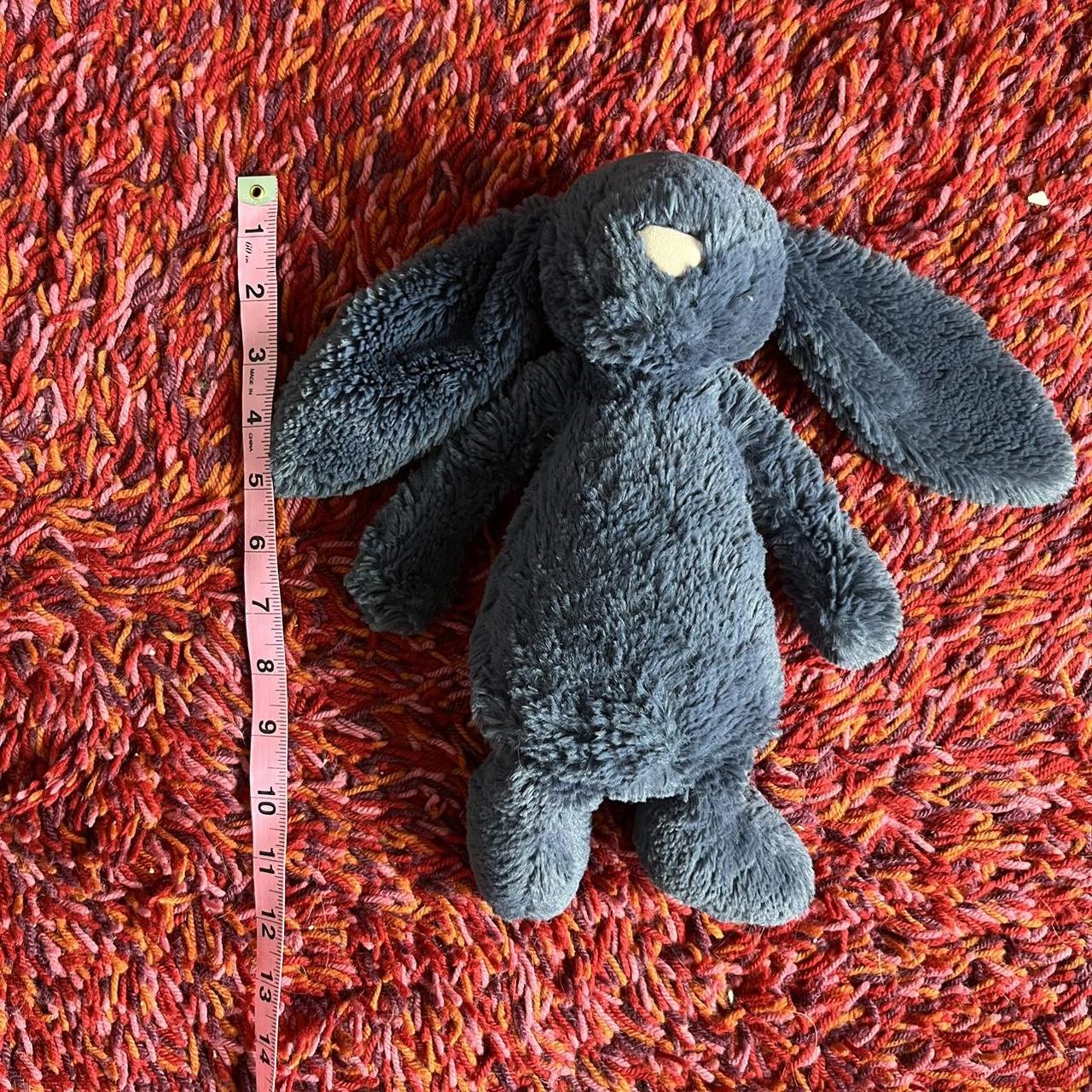 Jellycat Plush Bunny Rabbit Dark Blue 12” Stuffed... - Depop