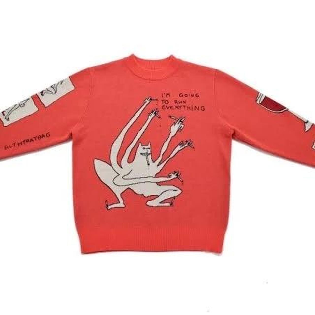 Amazing Wah Wah x Filthy Ratbag knitted jumper. Sold... - Depop