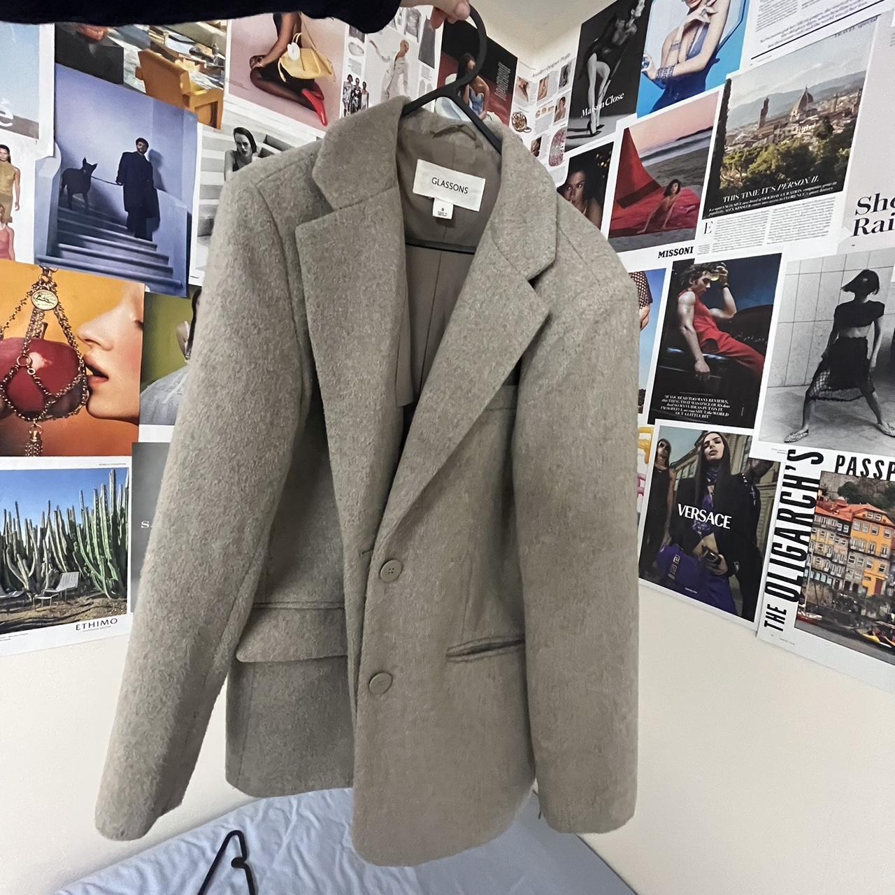 Glasson’s grey woollen coat #glasson #coat... - Depop