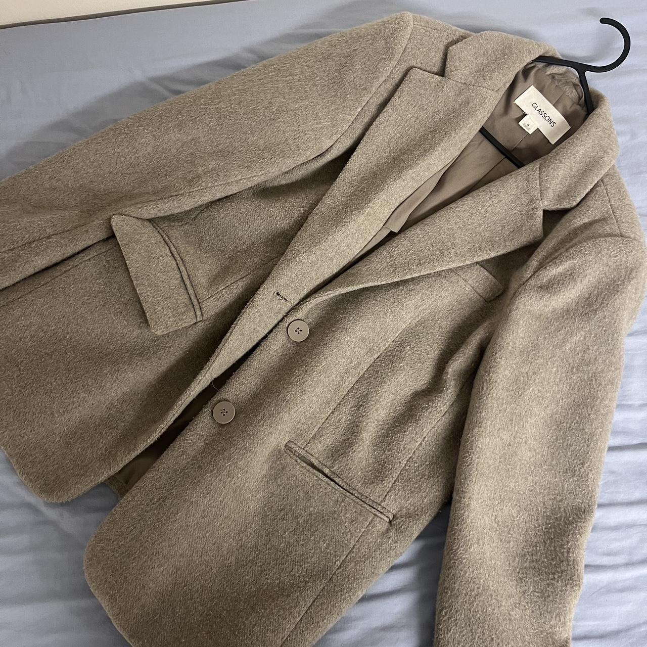 Glasson’s grey woollen coat #glasson #coat... - Depop