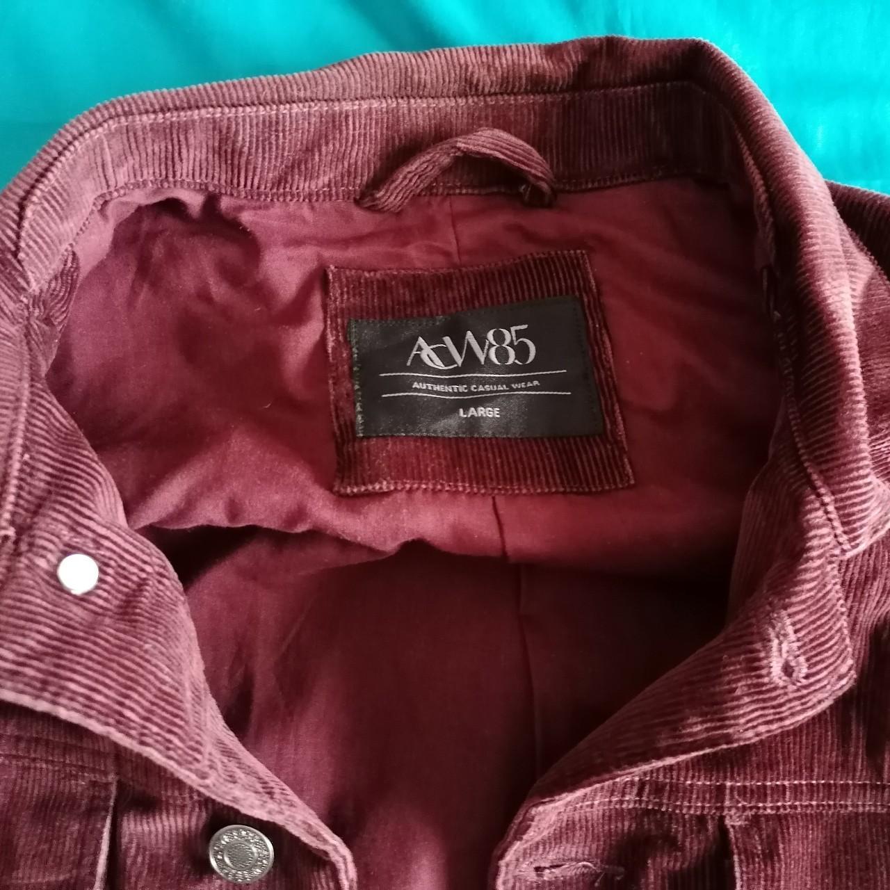 Matalan Men's Burgundy and Silver Jacket | Depop