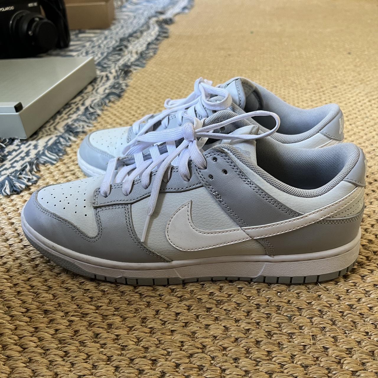 Grey Nike Dunks US Size 9.5 only worn a handful of... - Depop