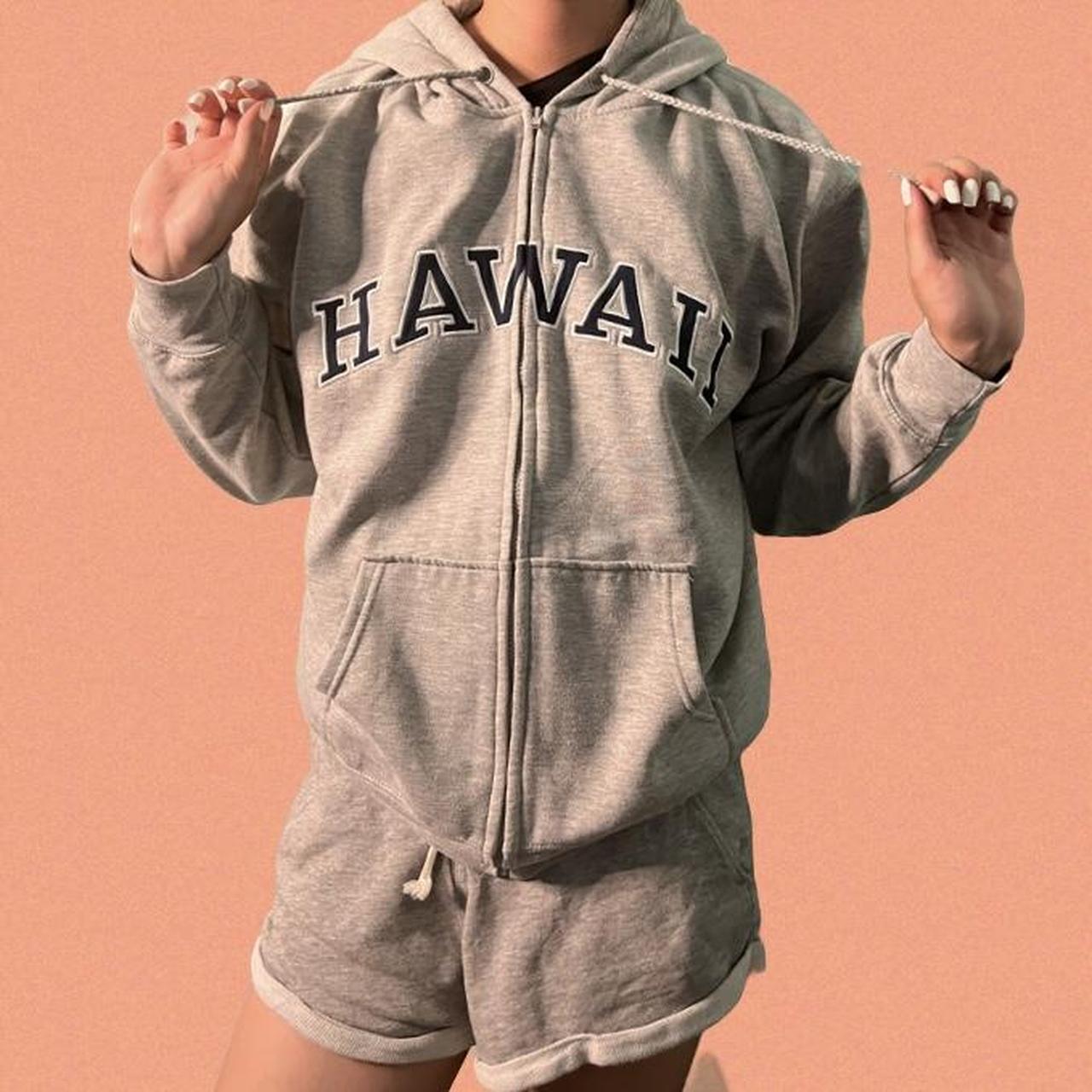 👁️ -Description: Hawaii state grey gray comfy hoodie... - Depop