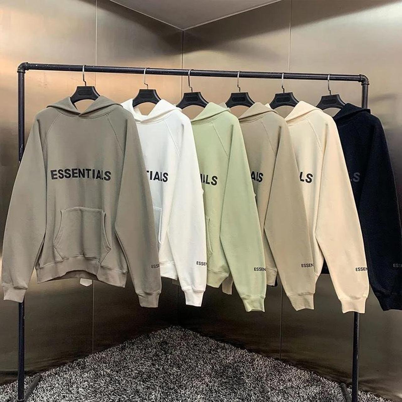 essentials hoodie recommend sizing down - Depop