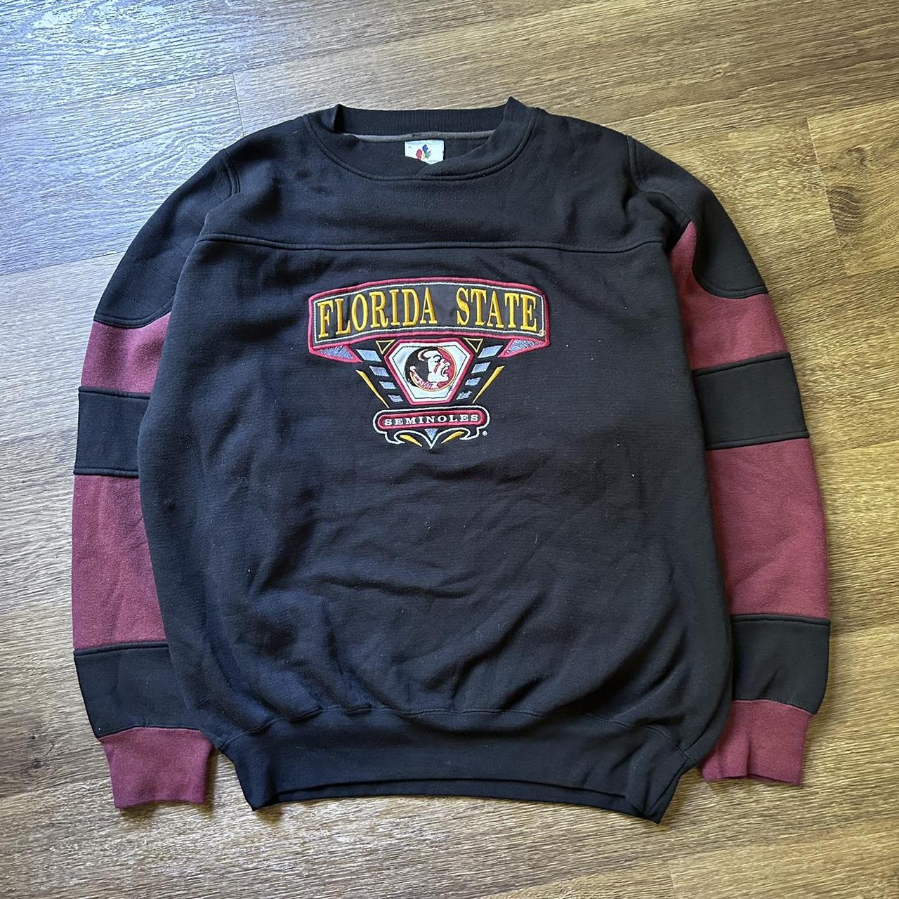 Vintage Florida state seminoles sweater Burgundy... - Depop