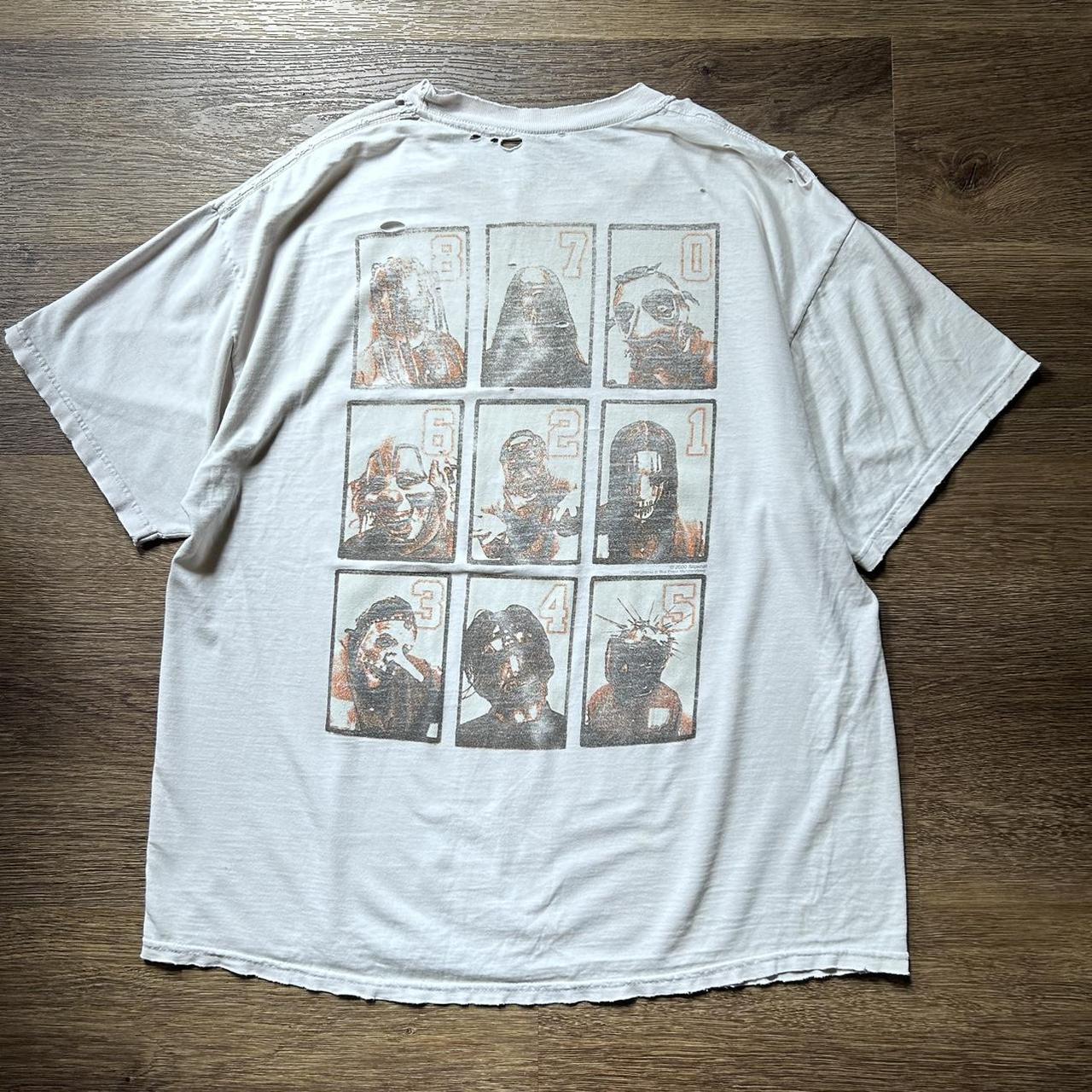 Vintage 2000 Slipknot tour shirt 870621345 Size... - Depop