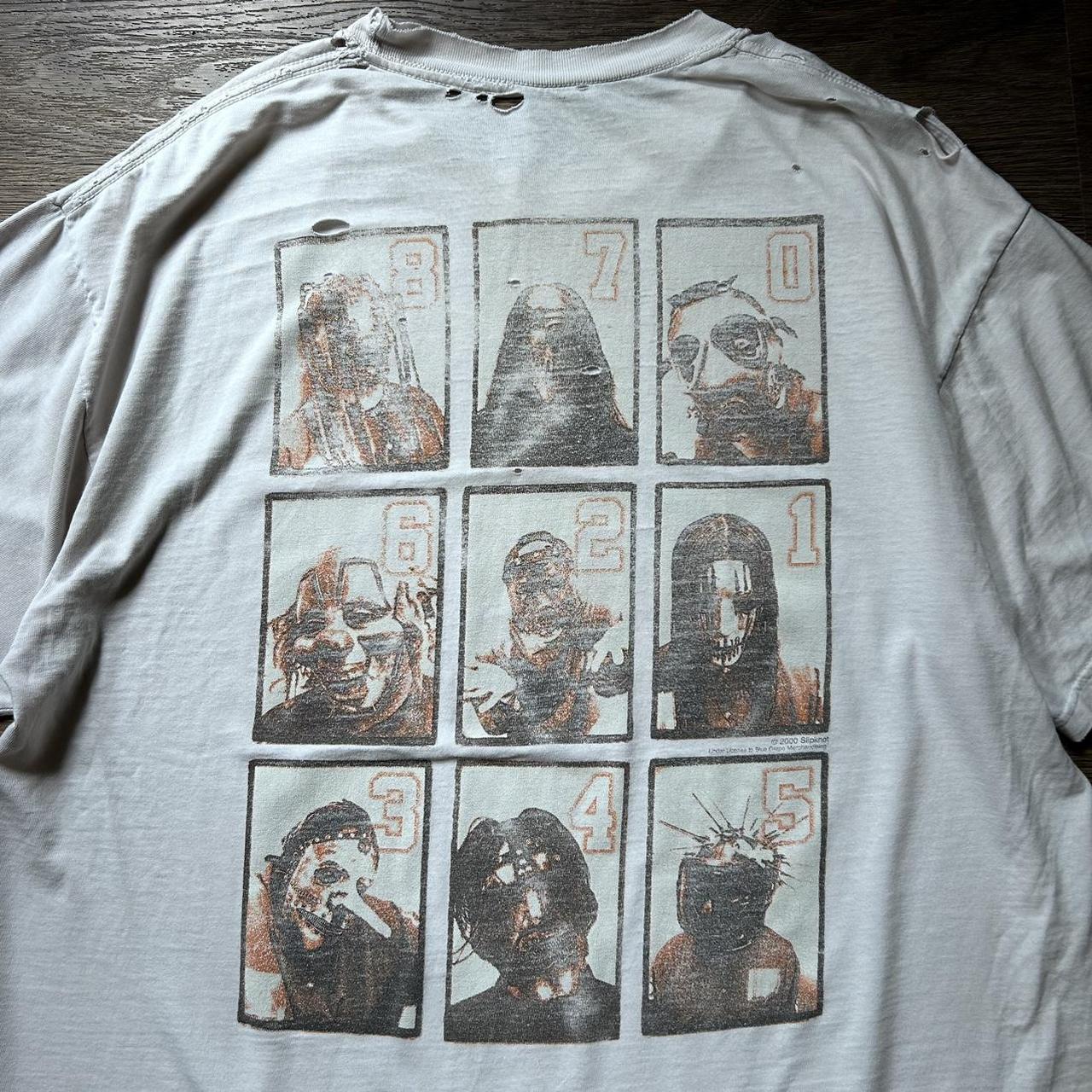 Vintage 2000 Slipknot tour shirt 870621345 Size... - Depop