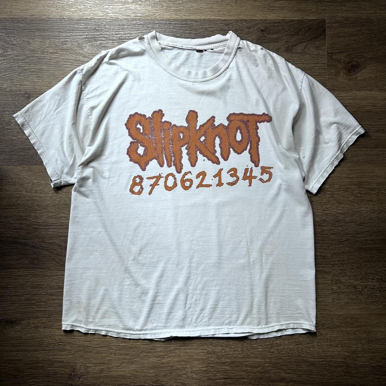 Vintage 2000 Slipknot tour shirt 870621345 Size... - Depop