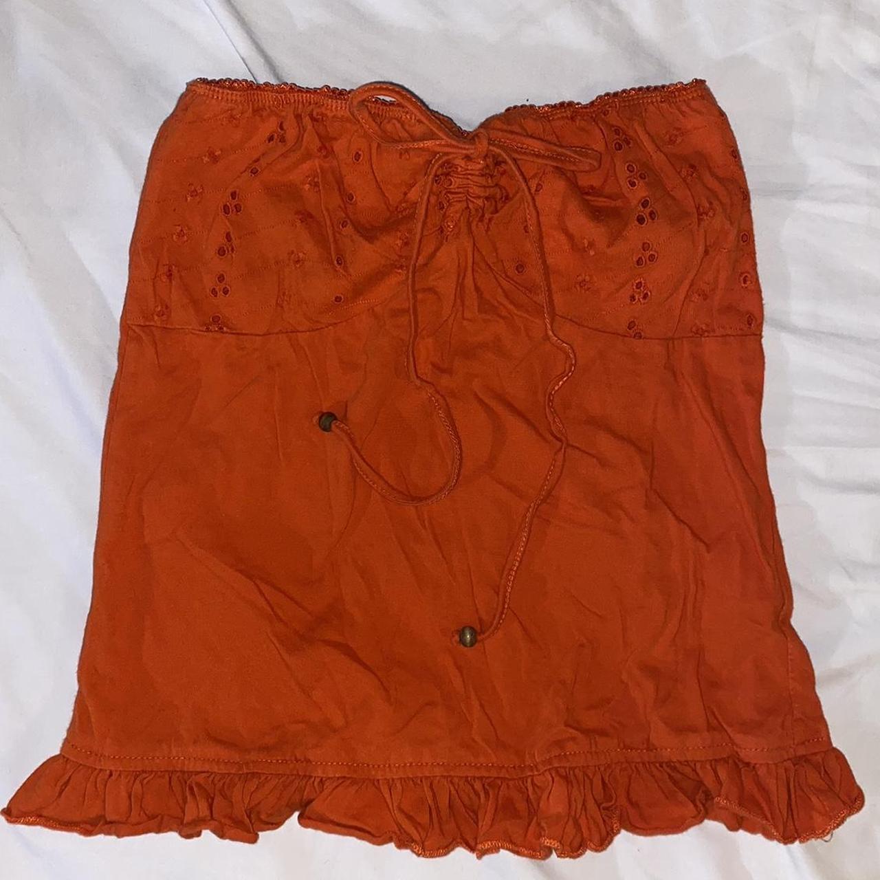 Arizona orange tube top Very flattering and pretty... - Depop