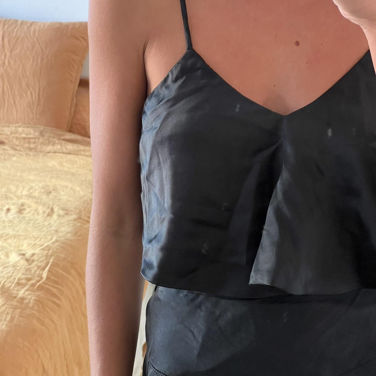 CHOSEN black silk set - Size XS - Depop