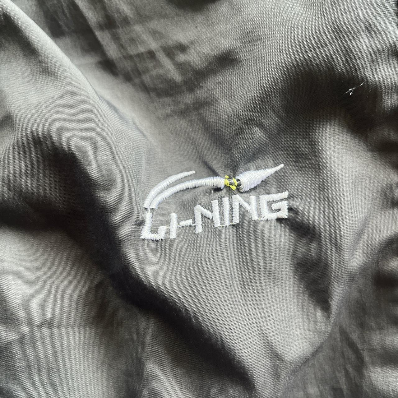 Parachute grey wide leg pants Mesh lining Vertical... - Depop