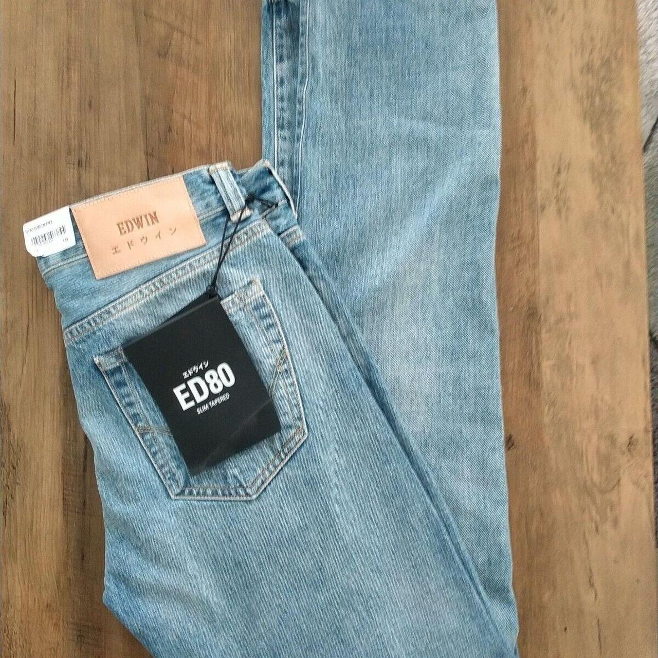 Edwin jeans ED80 Rainbow Selvedge Tapered Leg Size... - Depop