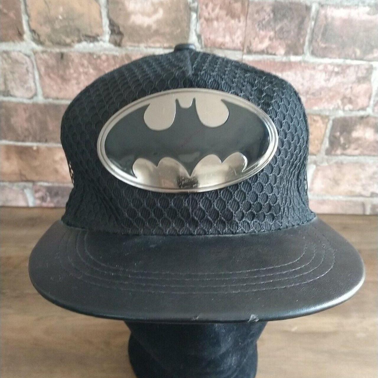 BATMAN Baseball Cap - Hat Silver Metal Bat Logo... - Depop