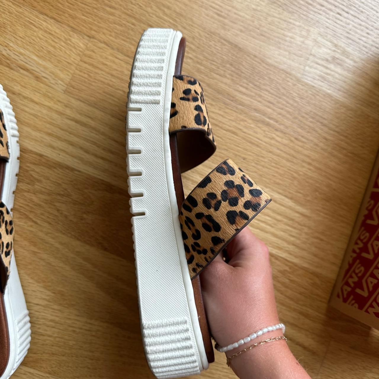 Altar'd State Cheetah Print Platform Sandals, worn... - Depop