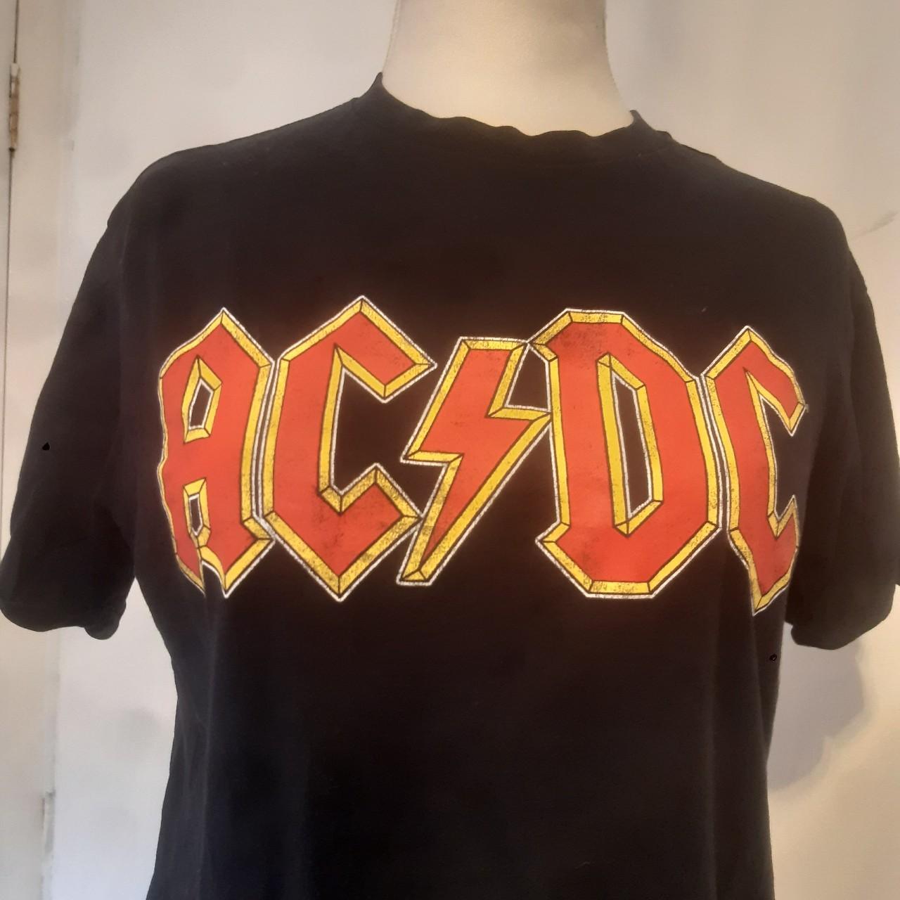ACDC,rock t shirt in cotton from primark.size M - Depop