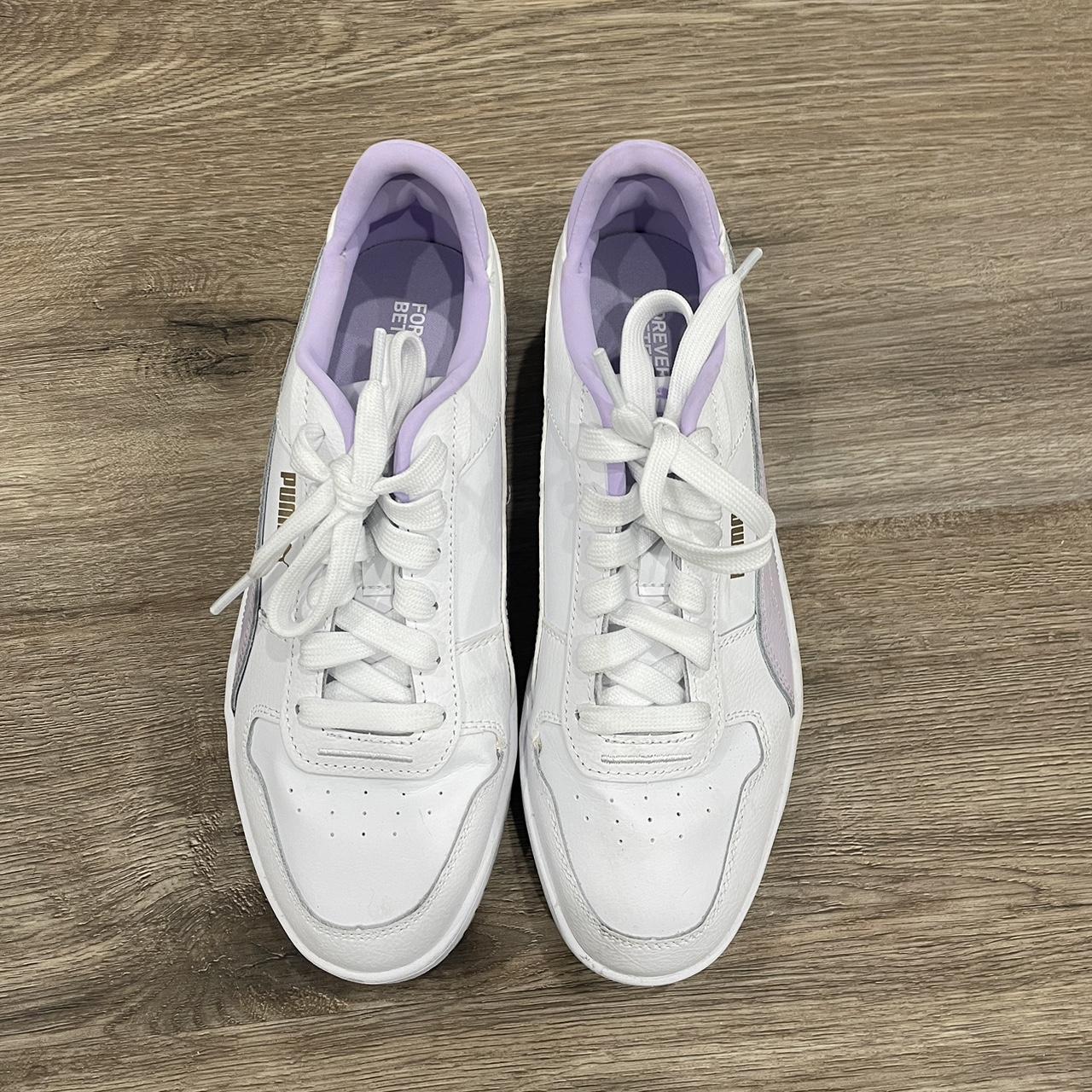 purple puma sneakers 💗 - Depop