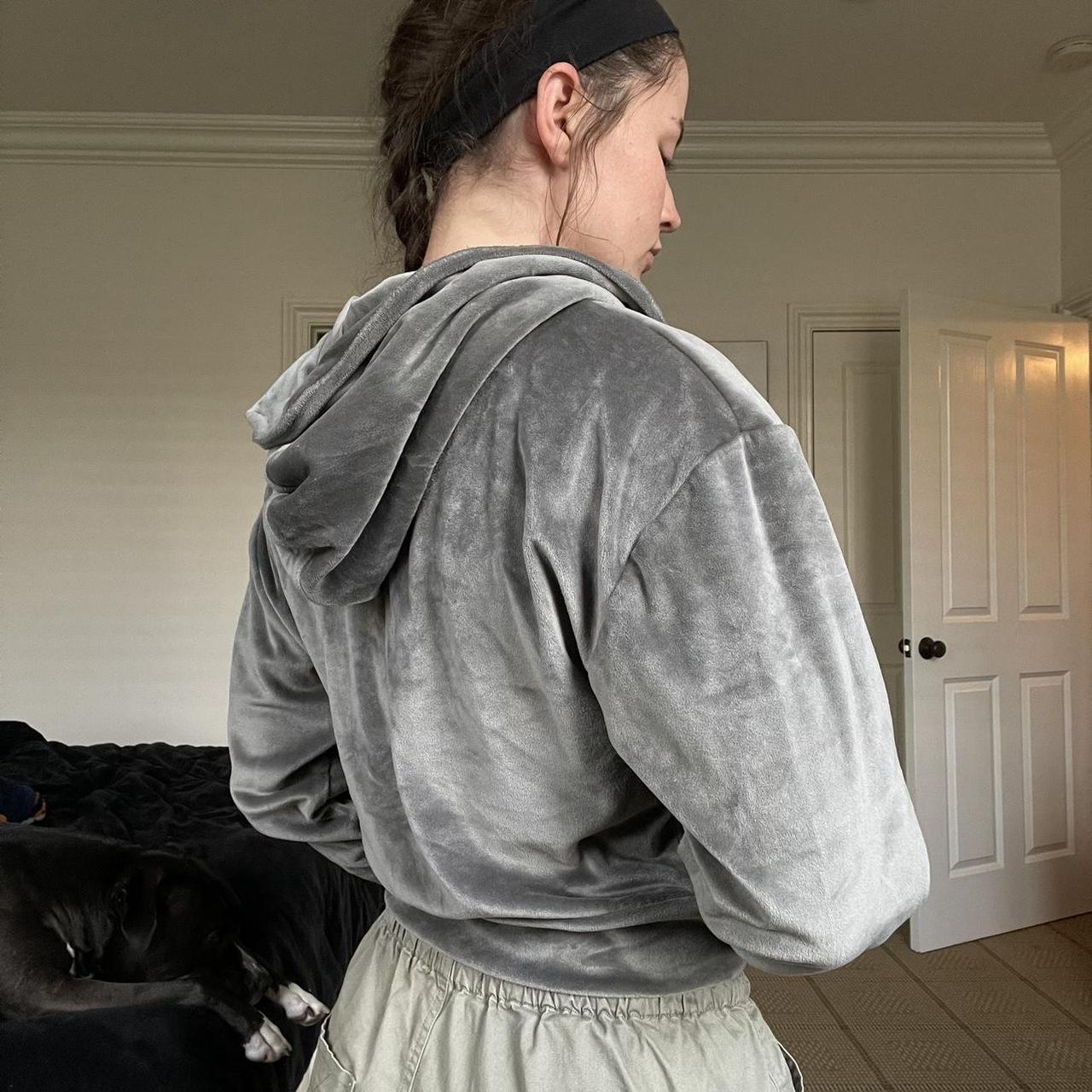 SKIMS VELOUR JACKET 🩶 - size small - great... - Depop