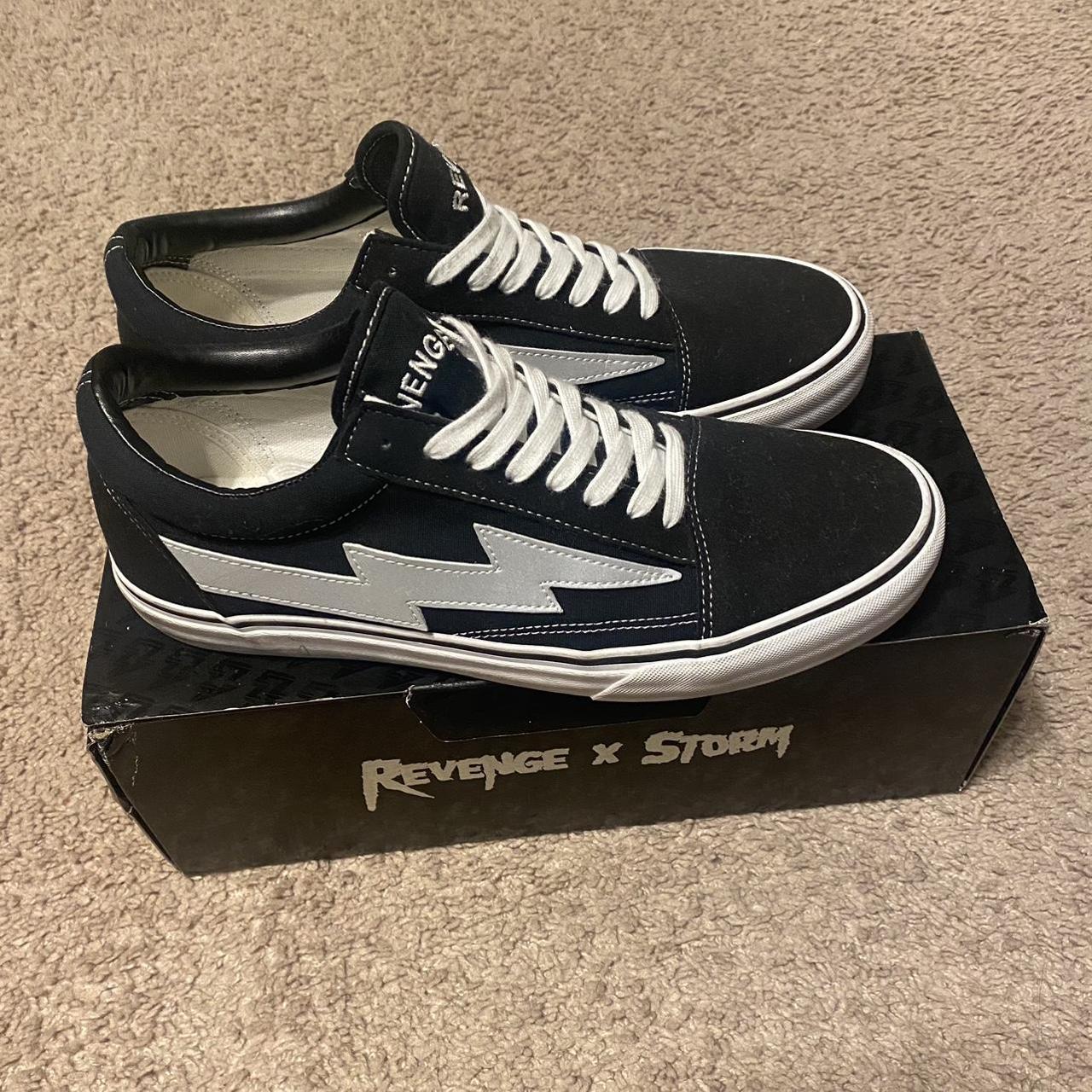 Revenge X Storm 3M Reflective Black Shoes Authentic... - Depop