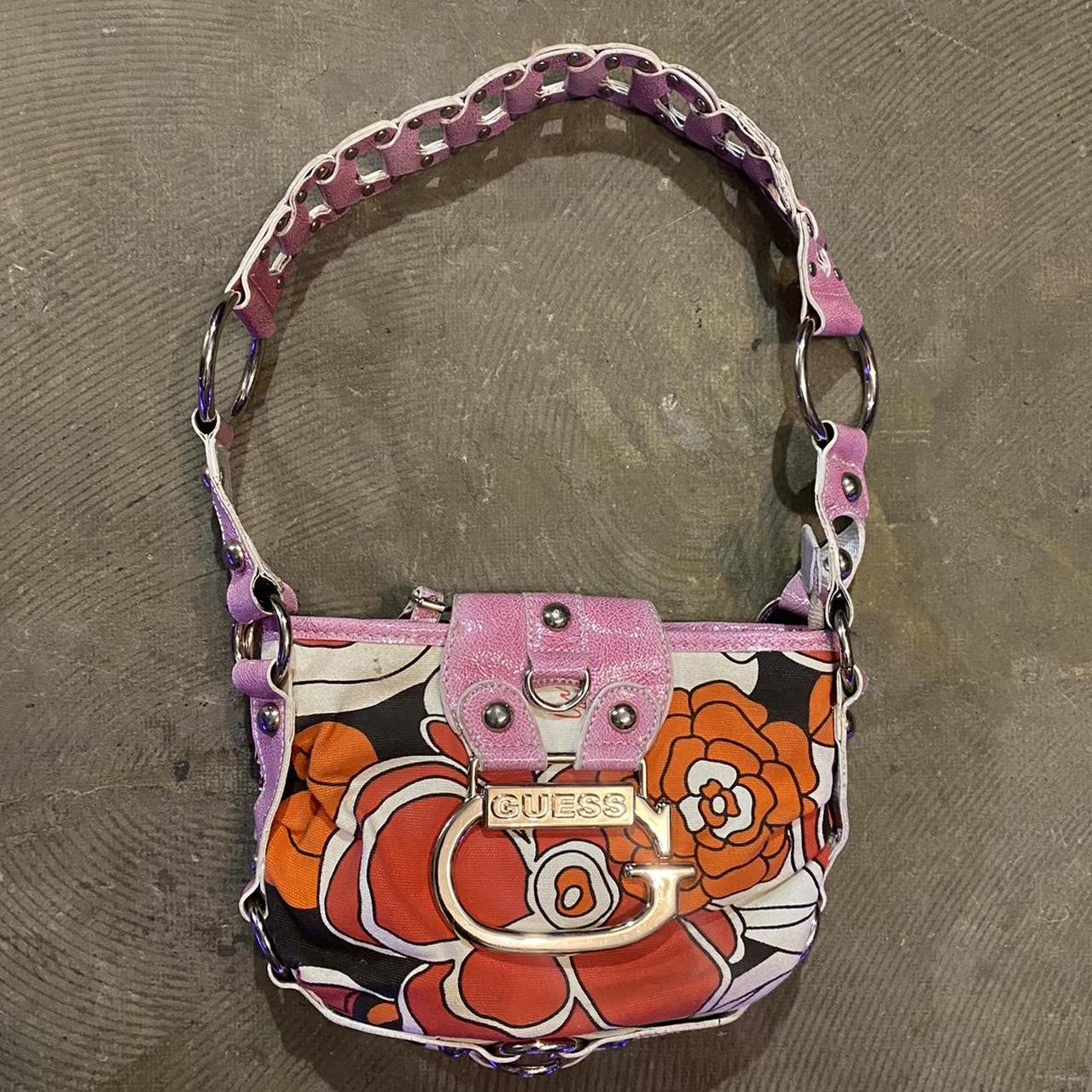 SUPER RARE vintage guess flower bag such a cute Y2K... - Depop