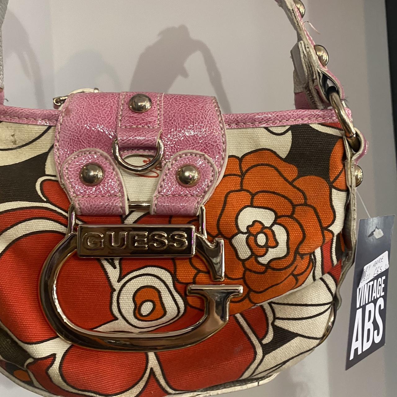 SUPER RARE vintage guess flower bag such a cute Y2K... - Depop